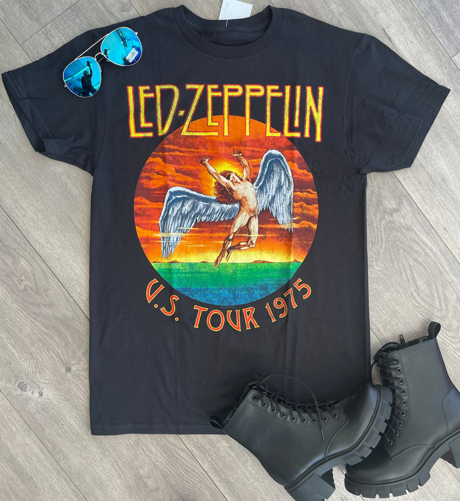 Licensed Led Zeppelin Screen Print T-Shirt – The Kraze Boutique